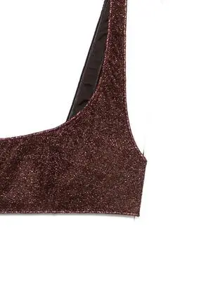 Oseree Lurex Sports Bikini - Brown