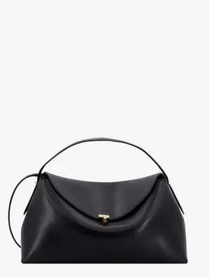 TOTEME T-lock Leather Crossbody Bag - Black