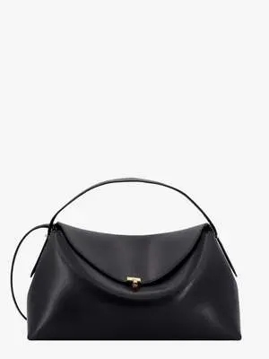 TOTEME T-lock Leather Crossbody Bag - Black
