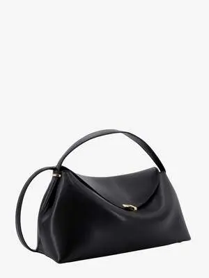 TOTEME T-lock Leather Crossbody Bag - Black