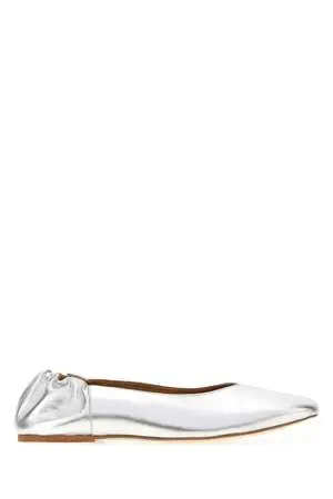 A.p.c. Leather Juliet Ballerinas - Silver