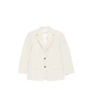 Dries Van Noten Neutrals Jackets Blazers - Cream