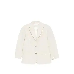 Dries Van Noten Neutrals Jackets Blazers - Cream