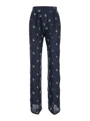FORTE_FORTE Silk Embroidered Pants - Multicolor