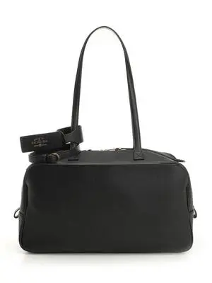Balenciaga Medium Leather Tote Bag - Black