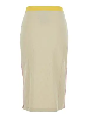 Fendi Color Block Ff Skirt