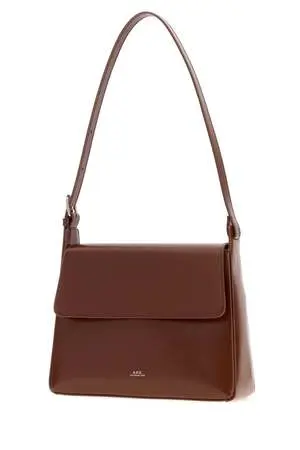 A.p.c. Leather Virginie Shoulder Bag - Brown