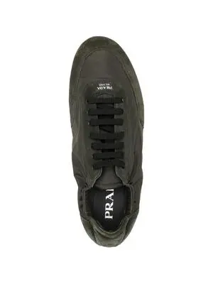 Prada Re-nylon And Suede Sneakers - Multicolor