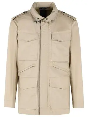 FAY Cotton Poplin Field Jacket - Cream
