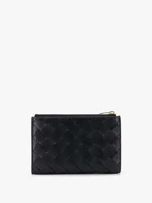 Bottega Veneta Leather Wallet With Intrecciato Pattern
