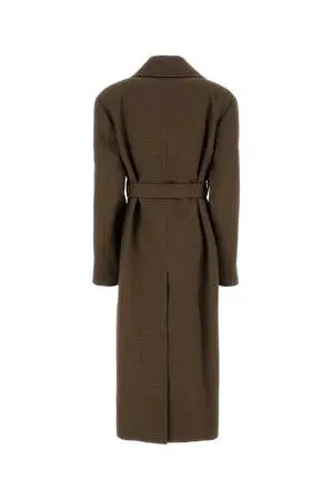 JIL SANDER Embroidered Wool Blend Coat