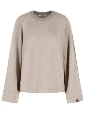 Max Mara Aere Cashmere And Virgin Wool Sweatshirt - Cream