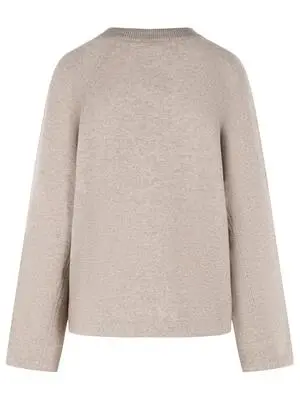 Max Mara Aere Cashmere And Virgin Wool Sweatshirt - Cream
