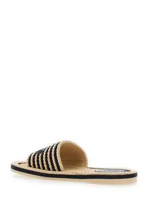 Chloé Leather Flat Sandals - Multicolor