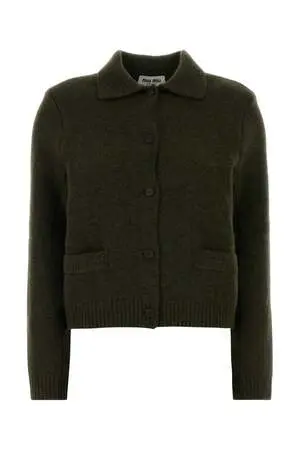 Miu Miu Wool Cardigan - Green