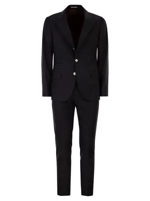Brunello Cucinelli Tailored Suit In Virgin Wool - Multicolor