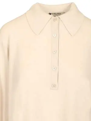 Max Mara Frisia Wool Polo Shirt - Cream