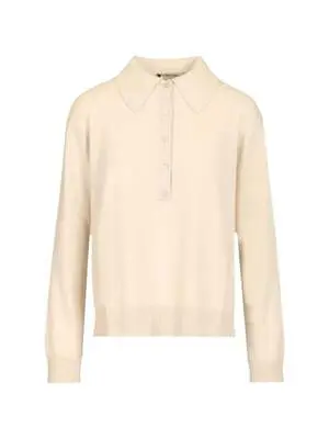 Max Mara Frisia Wool Polo Shirt - Cream