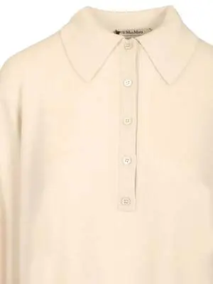 Max Mara Frisia Wool Polo Shirt - Cream