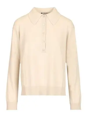 Max Mara Frisia Wool Polo Shirt - Cream