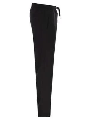 Brunello Cucinelli Techno Cotton Fleece Trousers - Black