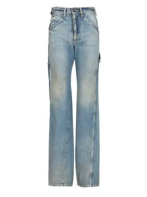 MAISON MARGIELA Straight Leg Jeans - Blue