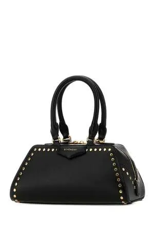 Givenchy Leather Mini Antigona East-west Handbag - Black