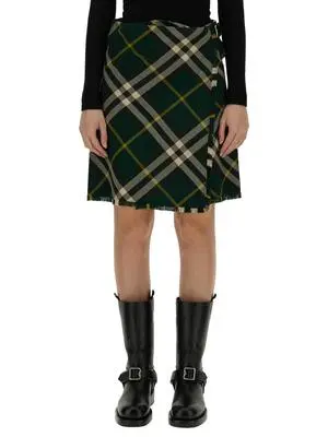 Burberry Wool Mini Skirt