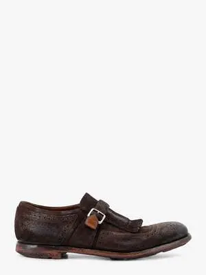 Church's Shanghai Loafers In Vintage-effect Suede - Brown