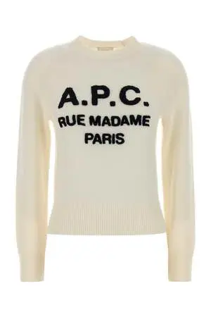 A.p.c. Ivory Wool Alissa Sweater - White