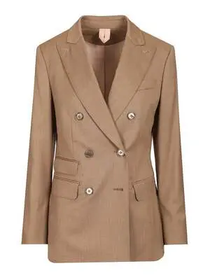 MAX MARA Max Mara Women Double-Breasted Wool Twill Blazer Cupola