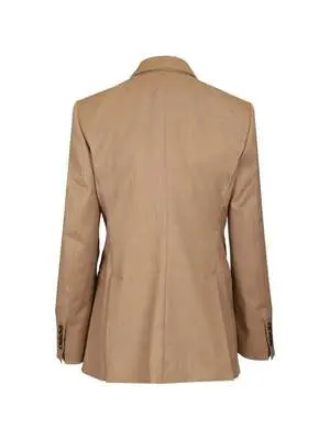 Max Mara Double-breasted Wool Twill Blazer Cupola