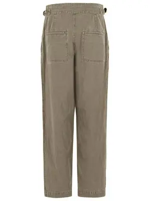 Isabel Marant Étoile Cotton And Linen Pants - Brown