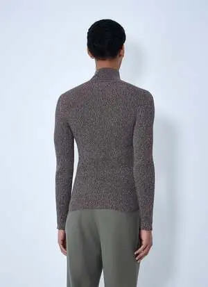 Prada High Neck Zip Sweater