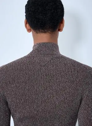 Prada High Neck Zip Sweater