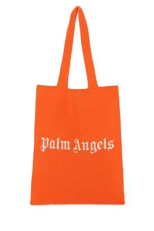 Palm Angels Wool Blend Shopping Bag - Orange
