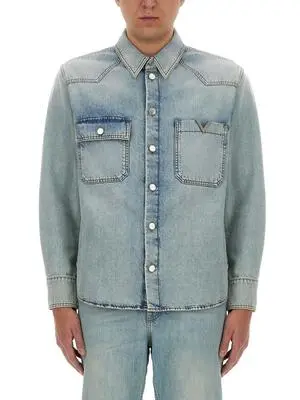 Valentino Garavani Denim Shirt - Blue