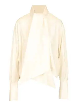 Celine Cropped Shirt - White