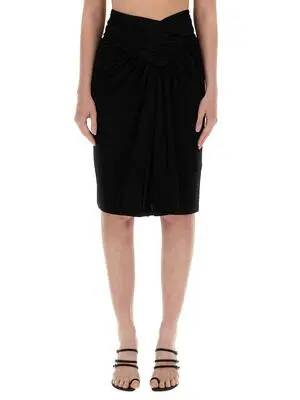 Saint Laurent Pencil Skirt - Black