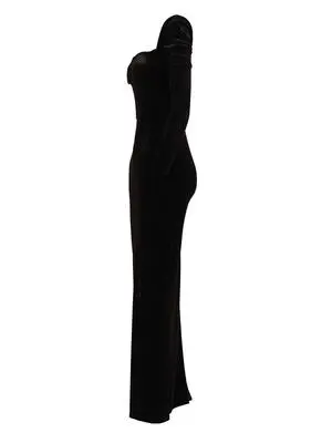 Balenciaga Off-the-shoulder Maxi Dress