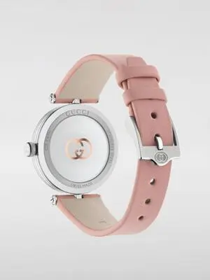 Gucci Jewel Stainless Steel Leather Timepiece