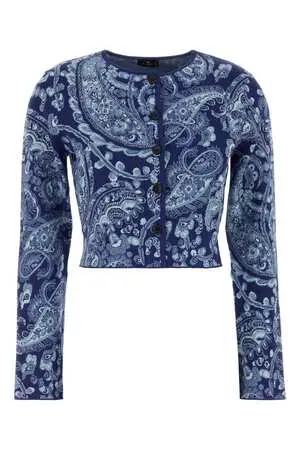 Etro Embroidered Knit Cardigan