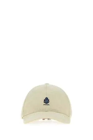 Prada Cotton Baseball Cap - Brown