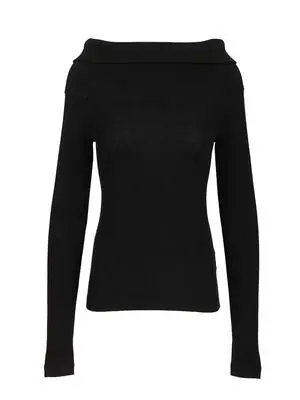 LISA YANG Claudina Top - Black