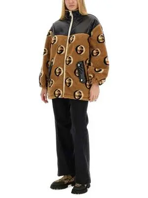 Gucci Jacquard Zipper Jacket - Cream