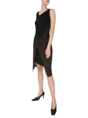 Bottega Veneta Midi Dress - Brown