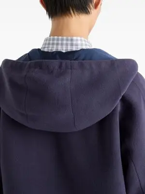 Prada Fleece Hooded Blouson Jacket - Multicolor