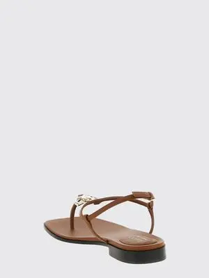 Gucci Leather Heeled Sandal - Cream