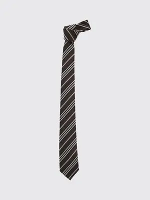 Saint Laurent Silk Neck Tie - Brown