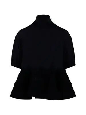 Alaïa Cryoline Wool Top - Black